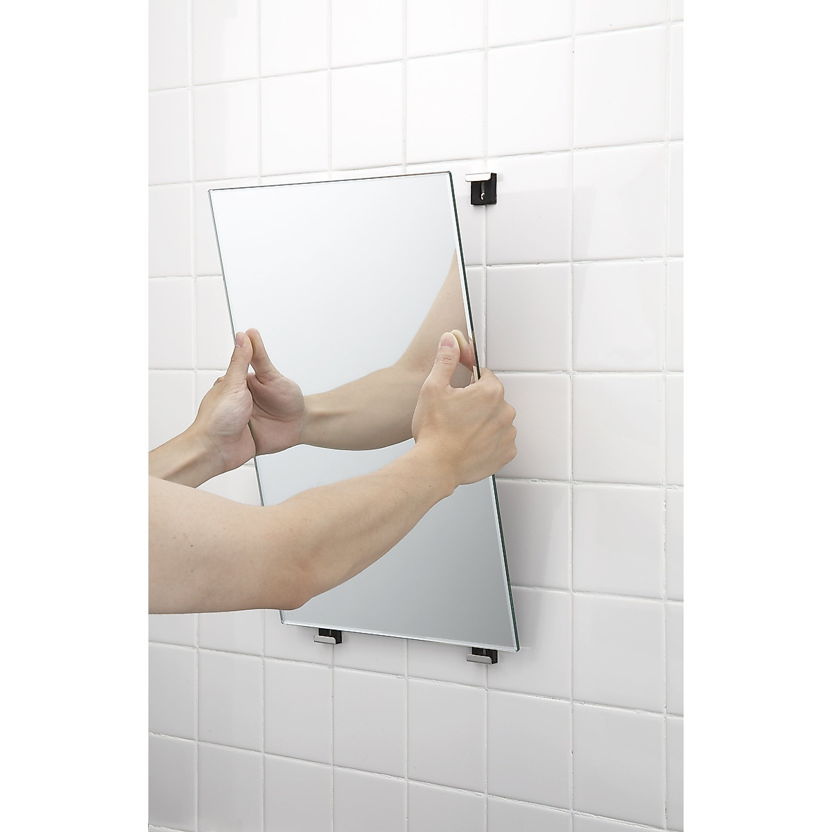 Topre Corporation Bath Mirror, Replacement Mirror, Approx. 18.1 x 14.0 inches (45.7 x 35.6 cm), Thickness 0.2 inches (5 mm), Moisture Resistant, Easy Installation, Made in Japan N-4, 1 Piece