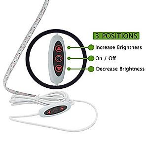 Madam Sew Sewing Machine Light Strip, 12” USB LED Light Strip with Clean White Lights for Brother, Janome, Babylock, Pfaff – Dimmable Strip Light for Sewing Machine with 98” Power Cord and Clips