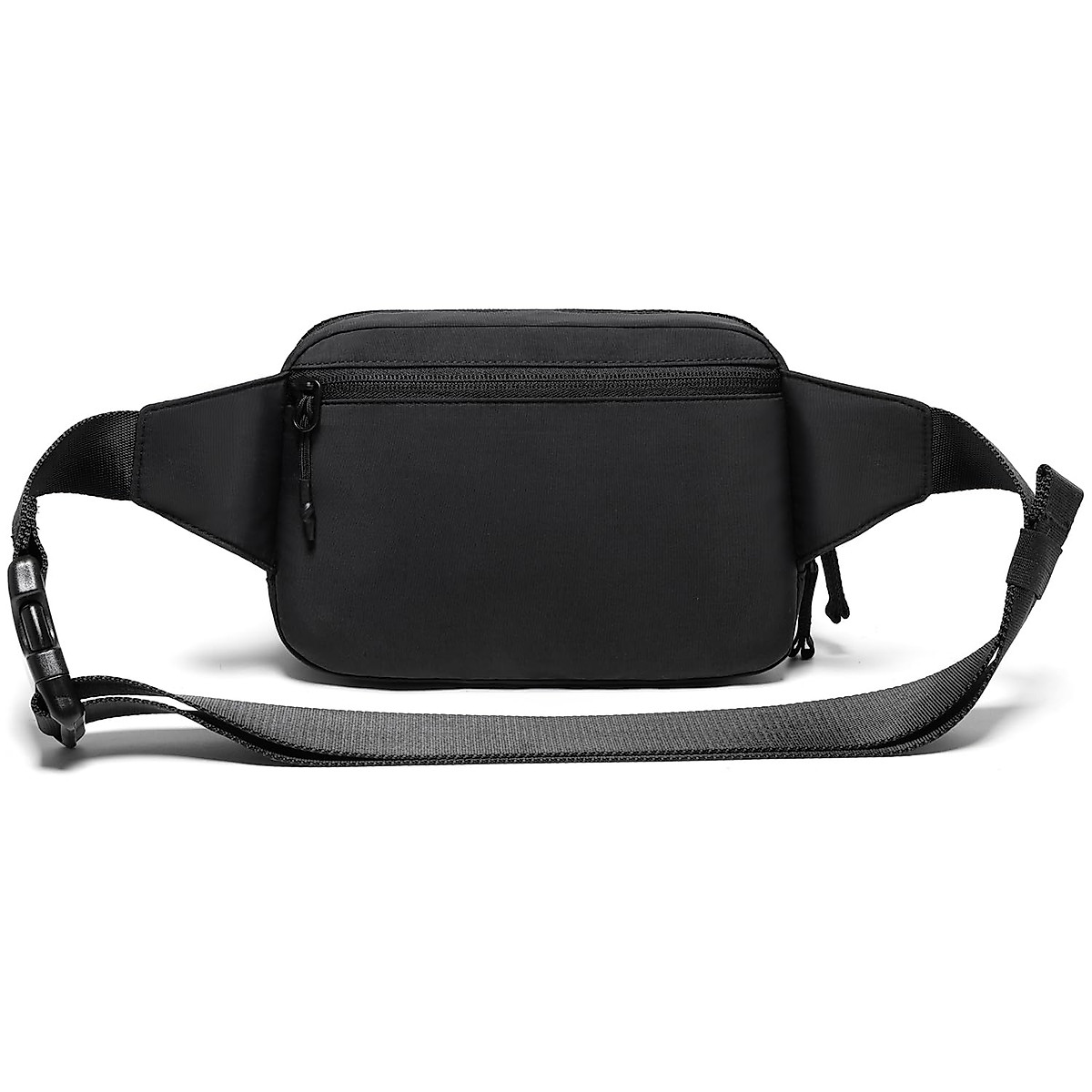 Belt Bag for Women and Men 2L Large Crossbody Fanny Pack Fashion Waist Packs with Adjustable Strap for Travel Workout Gifts for Teen Boys Women Men (Black)