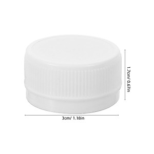 Plastic Bottle Caps Plastic Bottle Caps, 100pcs 30mm Bottles Lids, Container Lids for DIY Craft Development of Childrens Intelligence Plastic Colorful DIY Bottle Covers