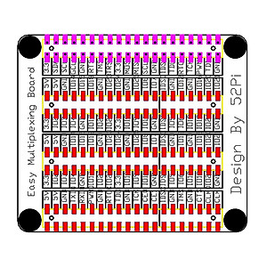 GeeekPi GPIO Extension Board for Raspberry Pi, Expansion Board GPIO 1 to 4 for Raspberry Pi 4B / 3B+ / 3B with Screws