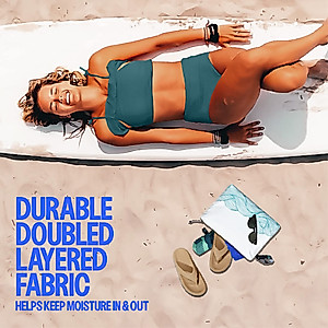 Acteon Wet Dry Travel Bag, Splash Water Resistant & Heavy Duty Zipper Reusable Bags, Small Pocket-Friendly Pouch for Cloth Baby Diaper, Dirty Laundry Clothes, Swimsuit, Toiletries, Beach, Pool & Gym