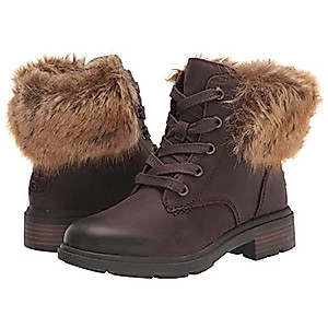 UGG Women's Harrison LACE Tipped Fashion Boot, Stout Leather, 7