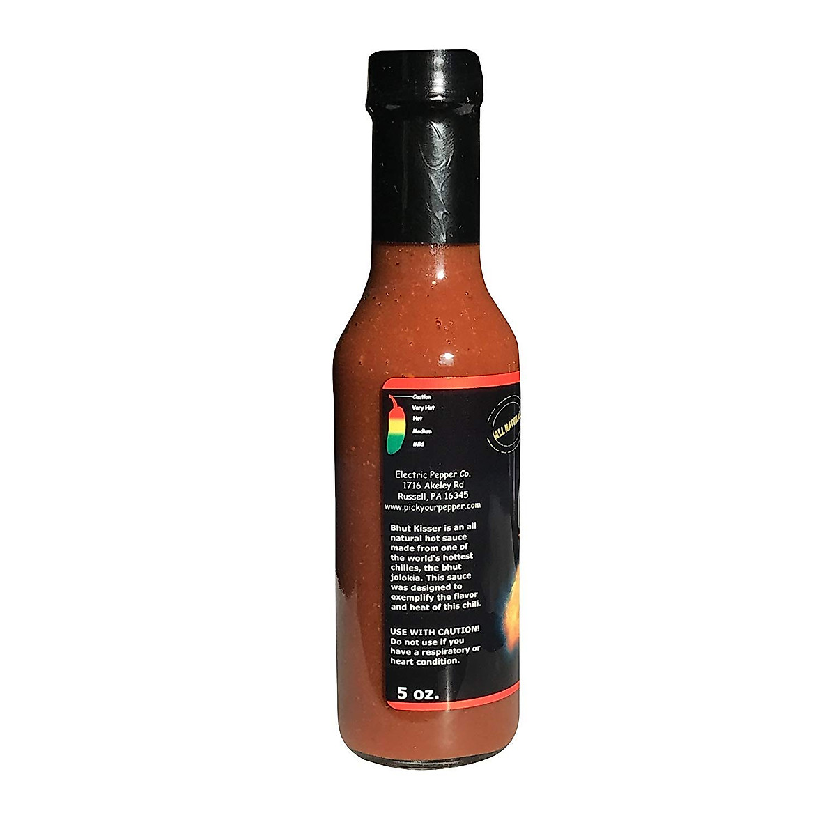 Ghost Pepper Hot Sauce 7 Whole Ghost Peppers Wicked Tickle Bhut Kisser Very Hot