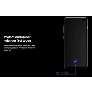 SAMSUNG Galaxy S10+ Plus (128GB, 8GB) 6.4" AMOLED, Snapdragon 855, IP68 Water Resistant, Global 4G LTE (GSM + CDMA) Unlocked (AT&T, Verizon, T-Mobile, Metro) G975U (Prism Blue)