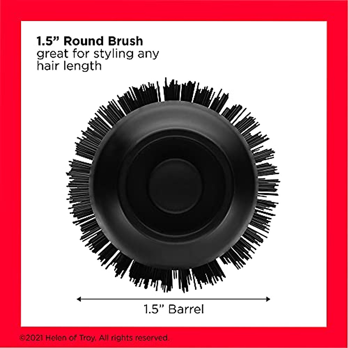 Revlon One Step Root Booster Round Brush Dryer and Hair Styler | Fight Frizz and Add Volume, (1-1/2 in)