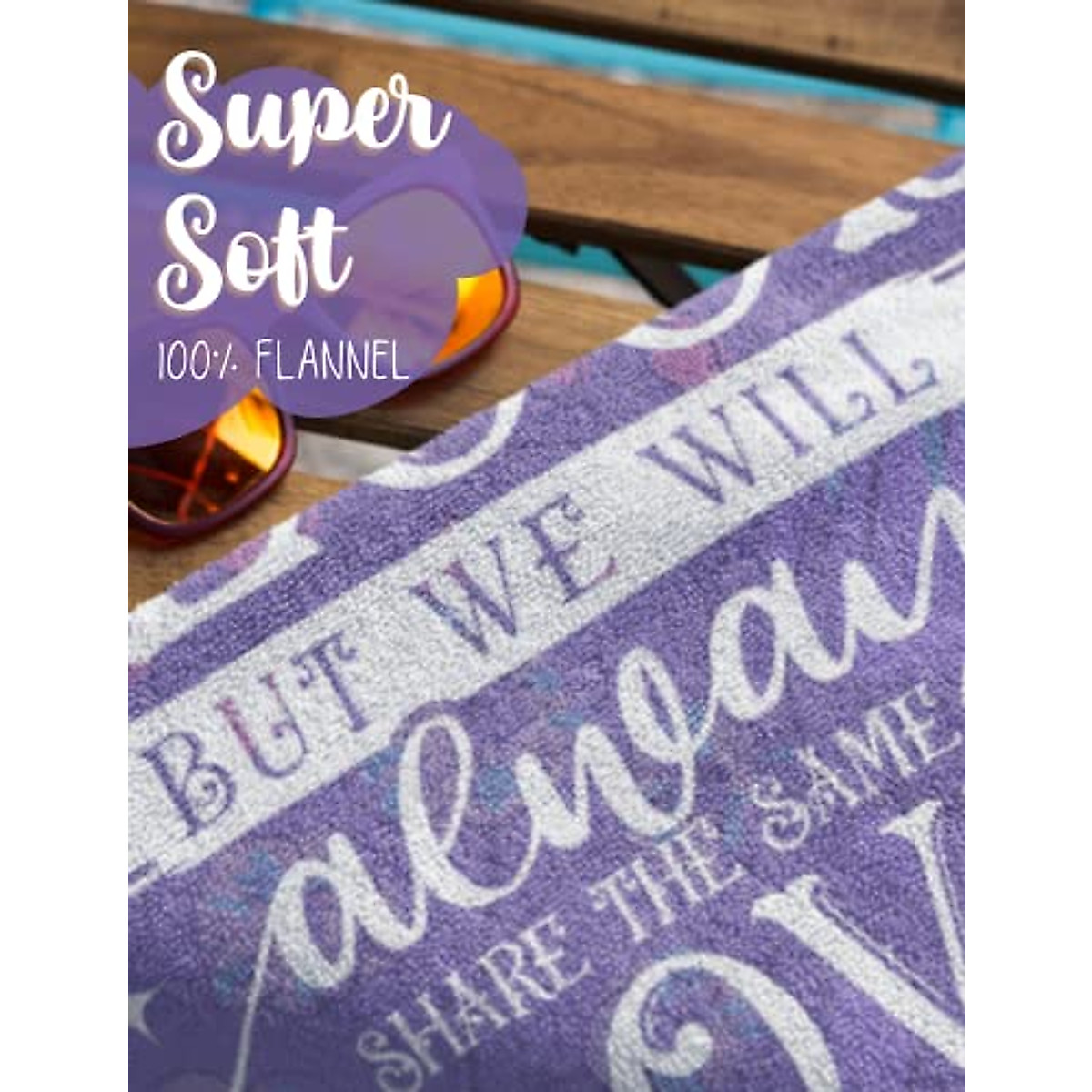 InnoBeta Bonus Mom Gifts, Bonus Mom Blanket, Stepmom Gifts, Mother's Day Birthday Gift for Stepmother, Bonus Mom, Stepmom, DNA Does Not Make A Family, Soft Throw Blanket 50"x65" - Purple