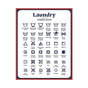 Laundry Symbols Magnet Guide