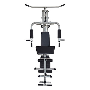 BalanceFrom Multifunctional Home Gym System Workout Station with Leg Extension and Preacher Curl, 122.5LB Weight Stack, Model 980