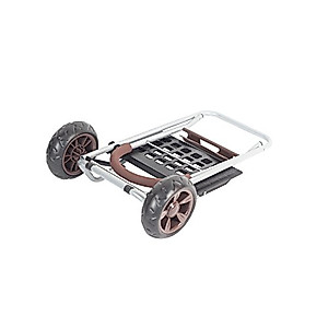 dbest products Trolley Dolly MM, Brown Handtruck Cart Hardware Garden Utility