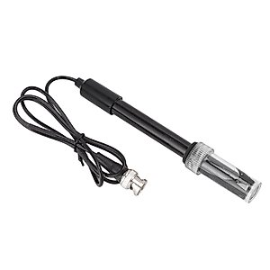 TOPINCN Measurement Black Electrode Laboratory Electrode Bnc Connector Electrode Probe Connector Sensor Black, Ph Electrode Bnc Connector for Aquariums Test Strips Chemicals