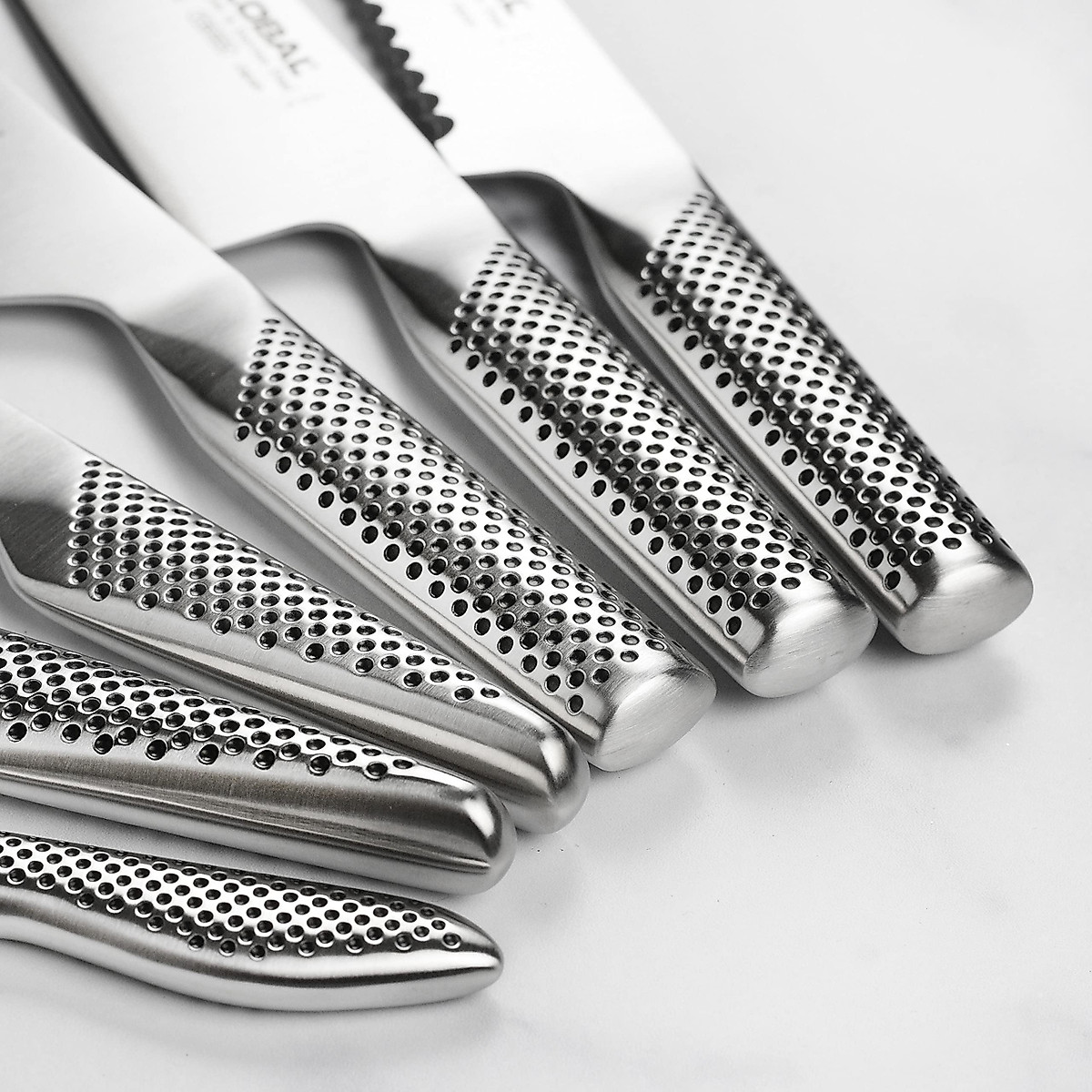 Global 8 Piece Knife Set with Bamboo Block