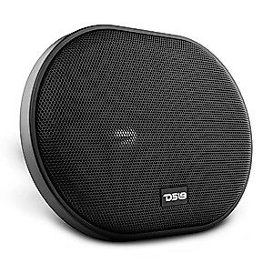 DS18 PRO-FR69NEO 6x9 Full-Range Loudspeaker - Silver Aluminum Bullet 500W Max 250W RMS 4-Ohms Grill Included Neodymium Magnet - Best Fullrange Car Audio Door Speaker - 2 Speakers