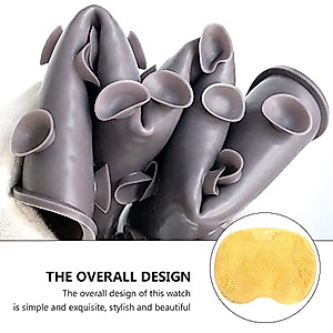 2 Pcs Shower Foot & Back Scrubber, Silicone Bath Massage Pad, Silicone Body Scrubber, Wall Mounted Back Scrubber, Silicone Bath Massage Cushion Brush with Suction Cups