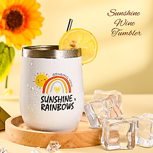 Sending Sunshine Gifts for Women - Sunflower Gifts,Care Package,Get Well Soon After Surgery Self Care Relaxation Spa Birthday Gifts Basket for Sister Best Friend Coworker Wife Mom Teacher (SUNSHINE)