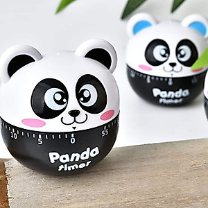 DOITOOL Kitchen Timer Cute Cartoon Animal Countdown Timer Black Panda Bear Cooking Alarm Clock for Cooking Baking Students Sport Game Reminder