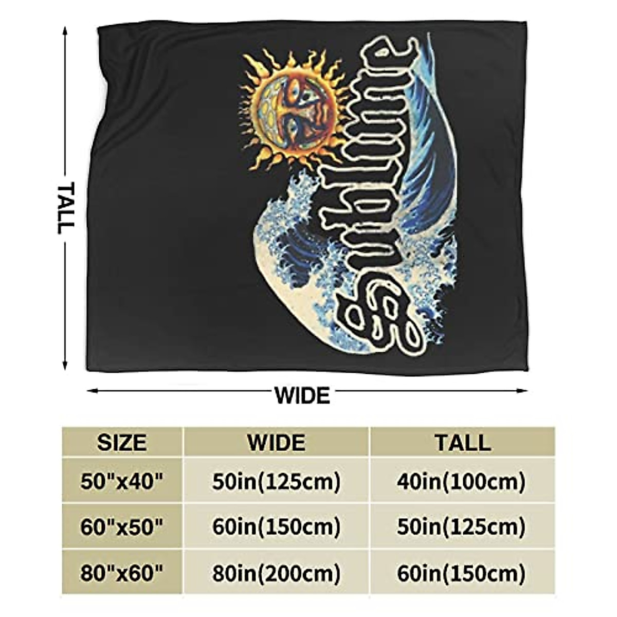 GGUWUG The Story of Sublimes Iconic Sun Blankets Throw Blanket Bed Blanket Microfiber Decorative Blanket for Sofa Living Room