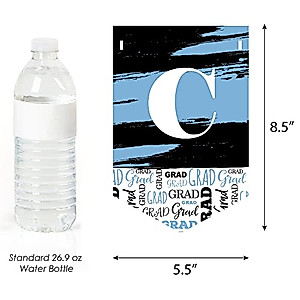 Big Dot of Happiness Light Blue Grad - Best is Yet to Come - Light Blue Graduation Party Bunting Banner - Party Decorations - Congrats Grad 2023