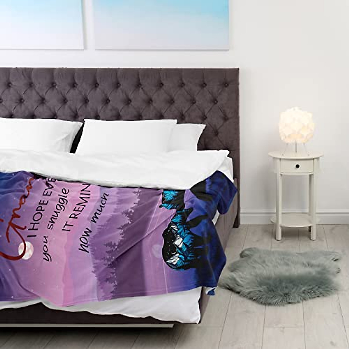 Qotuty Grandma Gifts, Blankets Gifts for Grandma, Grandma Birthday Gifts, Grandma Gift, Mimi Gigi Gifts for Grandma, Thoughtful Gifts for Grandma, Best Grandma Gifts, Grandmother Gift Blanket 50"X60"