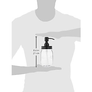 Ecoslay Wide Mouth Jar and Lid (Mason Jar with Pump)