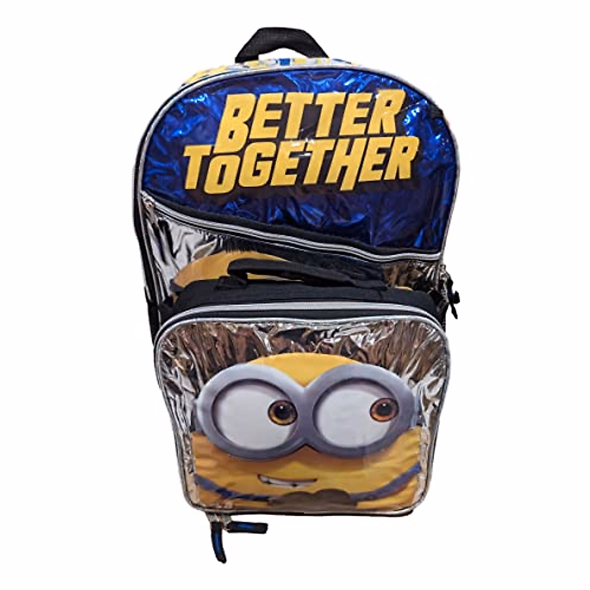 Accessory Innovations Minions Full Size 16 Inch Backpack with Detachable Lunch Box