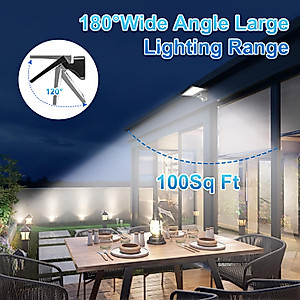 RIUVAO Solar Lights for Outside, 8000LM Led Motion Sensor Outdoor Lights, 4 Modes Solar Flood Lights Outdoor IP65 Waterproof for Yard Garden Path Parking lot（2pcs）