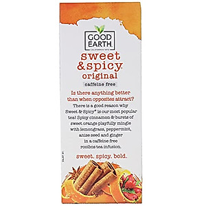 Good Earth Sweet & Spicy Flavored 25 Tea Bags 4 Pack Herbal Teas