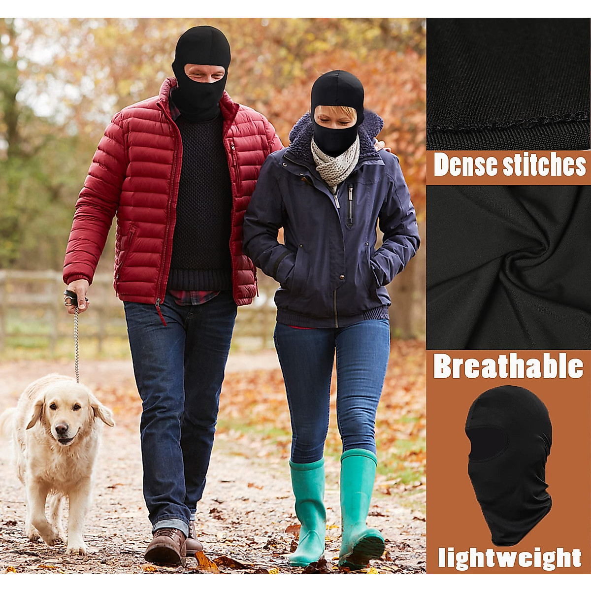 JANSONG Balaclava Face Mask Face Cover UV Sun Protection Ski Mask Skiing, Snowboarding Windproof Cycling Fishingfor Women Men Outdoor Sports Black