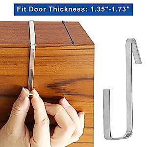 YuGtcen Over The Door Shoe Organizer, 24-Slot Hanging Shoe Holder Breathable Mesh Shoe Rack for Closet, Bedroom, Space Saving Behind Door Storage with Hooks for Shoes & Accessories (Black)