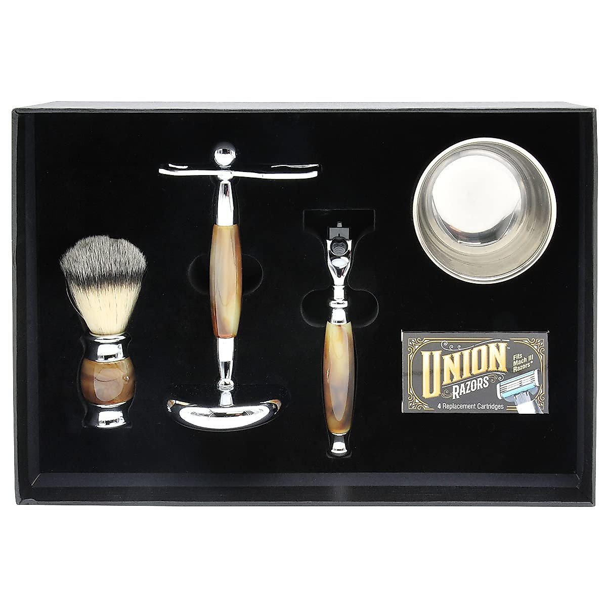 Union Razors SG3 5-Piece Razor Gift Set - Tiger Eye