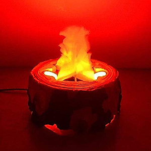 Halloween Lantern Halloween Pumpkin Lantern LED Flame Light, Simulation Bonfire Electronic Flame Lamp Flame Effect Fire Place Ornaments Home Decor For Garden Landscape Halloween Pathway Patio