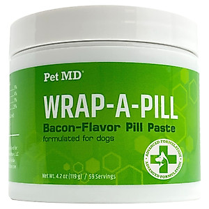 Pet MD Biotic Probiotic Powder & Wrap A Pill Bacon Flavor Pill Paste