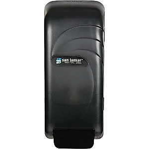 San Jamar S890TBK Oceans Universal Liquid Soap Dispenser, 4 1/2 x 4 3/8 x 10 1/2, 800mL, Black