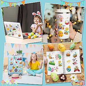 OHOME Easter Stickers | 120 PCS for Kids - Egg Stuffers, Vinyl Games Crafts Activities Party Favors - Basket Stuffers - Gifts for Boys Girls