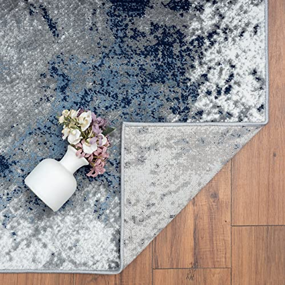 LUXE WEAVERS Cambridge Collection Abstract Area Rug 1685 Blue 8x10