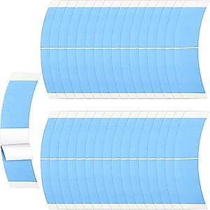 Blulu 48-Piece Lace Front Tape Wig - Double-Sided Waterproof Lace Wigs with C-Shaped Hair Pieces(Blue)
