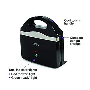 Salton WM1075BK Waffle Maker, 2, Black