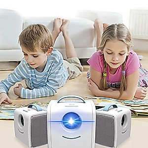 KXDFDC Projector, Projector Portable Movie, More for Movies, TV and Gaming, LED Projector