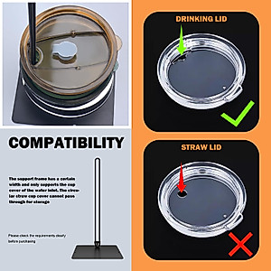 3PC Stacking Tumbler Lid Organizer - Space-Saving Design - Holds up to 30 Lids - Lid Organizer for YETI - Cup Lid Organizer - Lid Holder for Cups - Kitchen Cabinets and Countertops are Neat and Tidy.