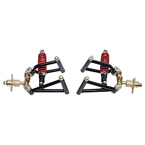 Front Suspension Shock Kit, Front Side Suspension + Shock Swing Arm Kit, DIY Parts For Quad Bike Buggy, Electric ATV and Go Kart