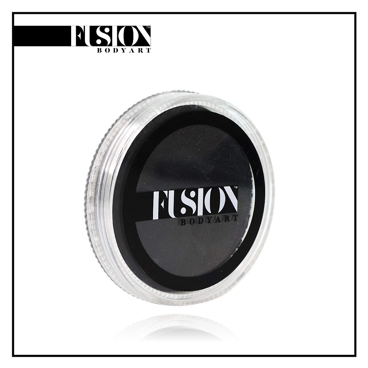 Fusion Body Art Pro Face Paint | Prime Strong Black (32gm), Professional Quality Water Activated Face and Body Paint Supplies Single Makeup Cake Hypoallergenic, Non-Toxic, Safe, Vegan