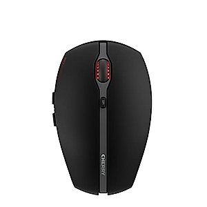 Cherry Gentix Wireless Keyboard and Mouse Set Combo for Desktop - Full Size for Computer Desktop or Laptop at The Office or at Home - Silent, Quiet Keystrokes with an Ergo Build - Black