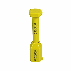 NovaVision Brand Bolt Seal for Cargo Containers and Truck Trailers, Yellow (10 Pack)