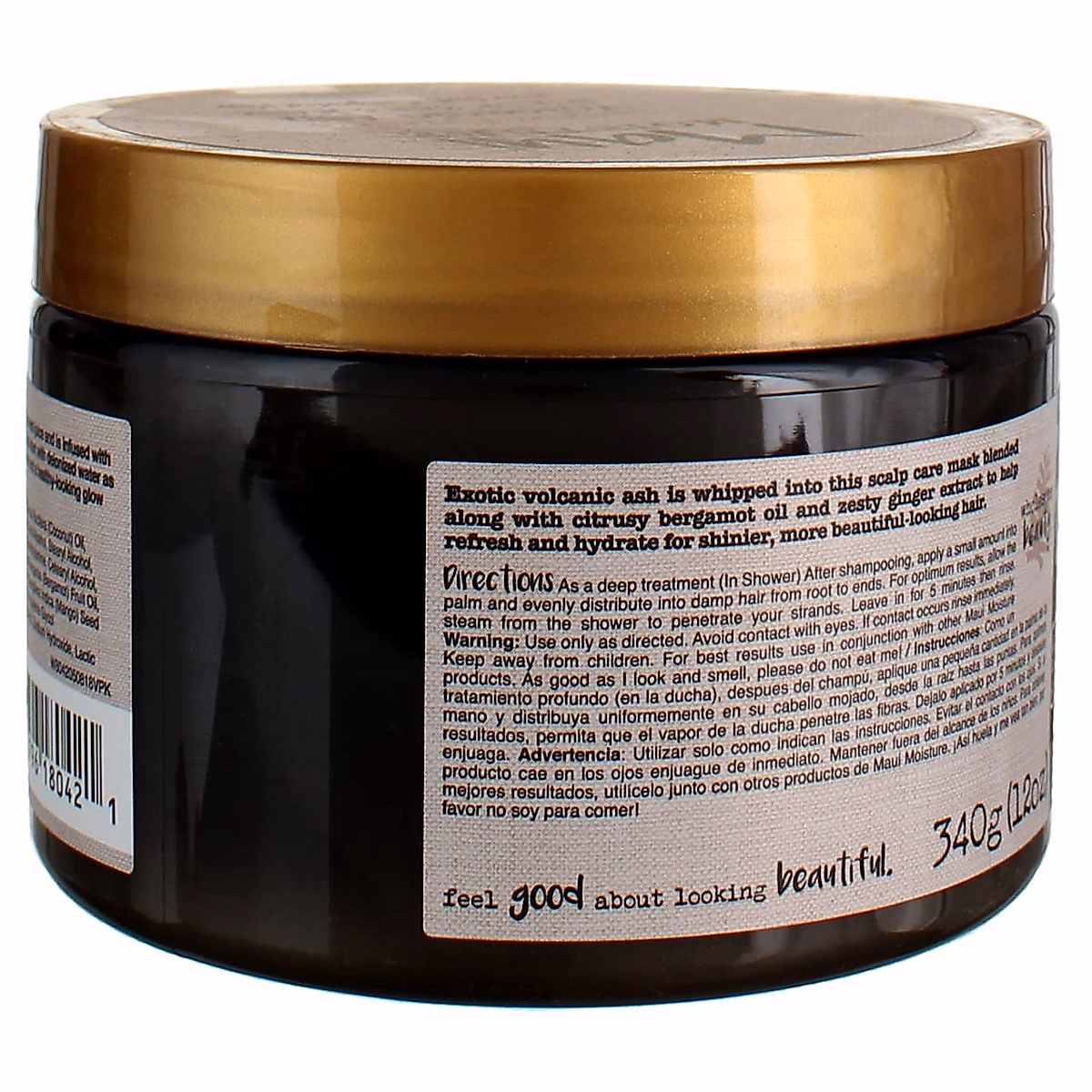 Maui Moisture Scalp Care Mask Volcanic Ash 12 Ounce Jar (3 Pack)