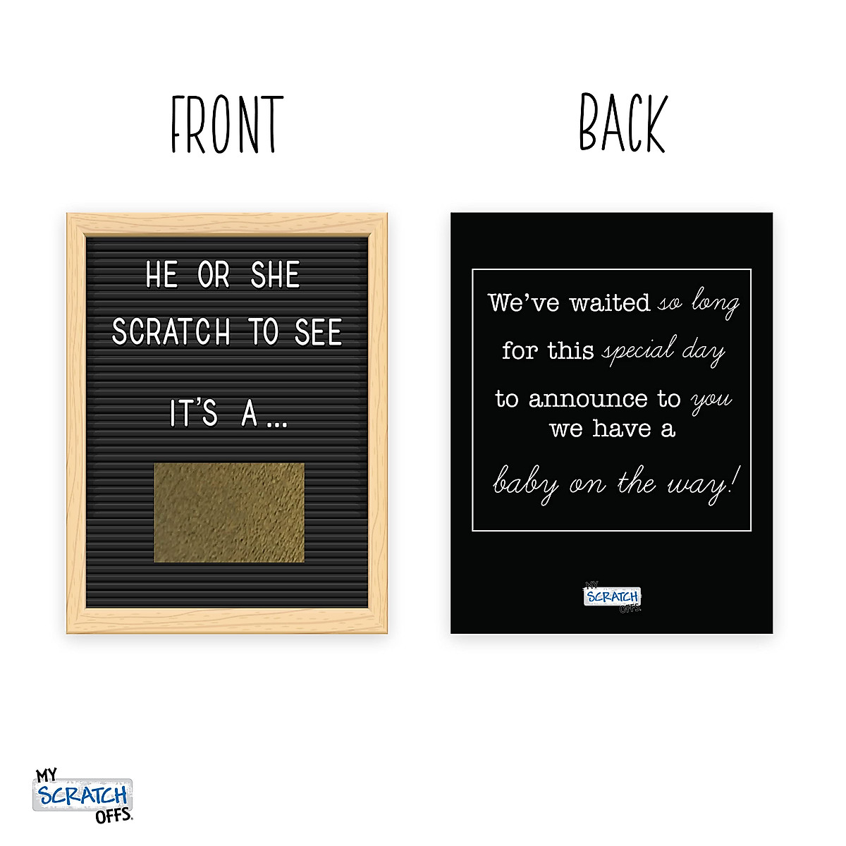 My Scratch Offs Its a Boy Letter Board Gender Reveal Scratch Off Scratcher Lottery Tickets Cards Family Friends 25 pack