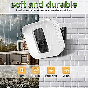 MOSISO Silicone Skin Cover Compatible with Blink Outdoor (3rd Gen) Camera, 3 Pack Weather Proof Outdoor Camera Protective Silicon Case Cover for Indoor Outdoor Home Security Camera, White