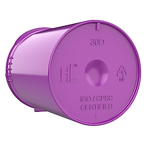 30 Dram CR Plastic Packaging Pop Top Containers - Child Resistant Travel Holder Vial Bottles - 160 qty (Purple)