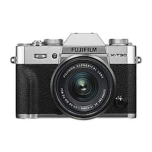 Fujifilm X-T30 Mirrorless Digital Camera w/XC15-45mm Kit - Silver