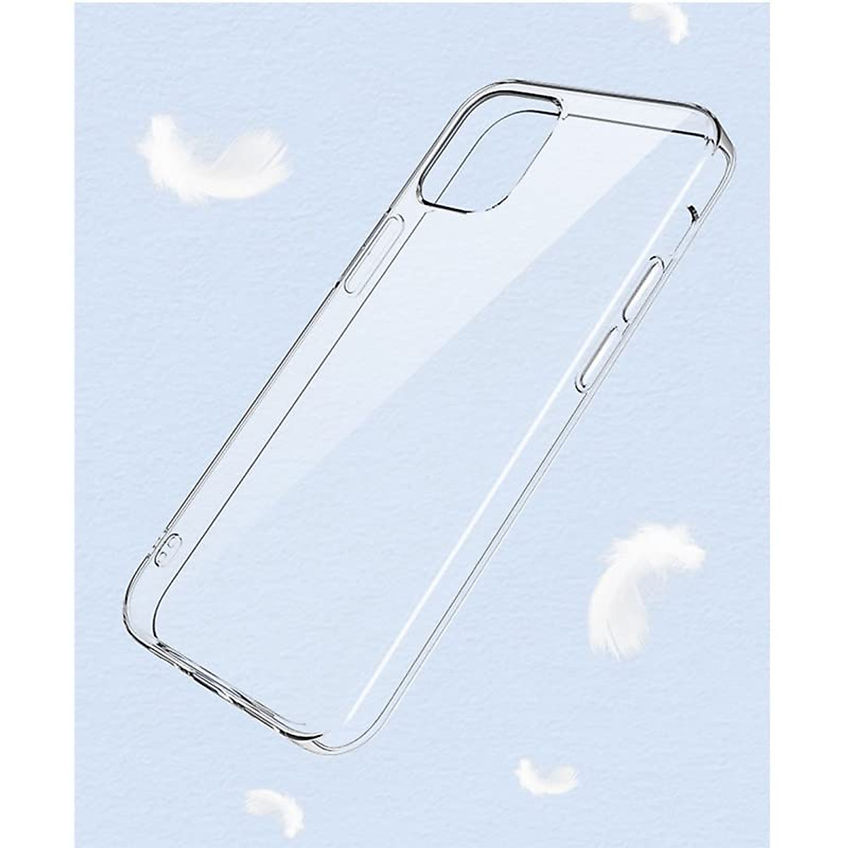 Cover for Gigaset GS5 Pro (6.30") Case IJTYHF Soft Silicone Case Bumper Shell +Tempered Glass 9H Screen Protector Protective Film, Transparent Protective TPU Cases -Clear