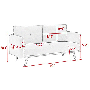 ViolaDresses Living Room Furniture Love Seat Sofa Double Seat Sofa